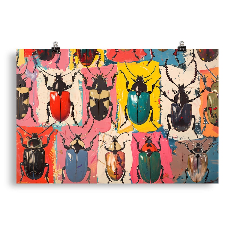 Abstract Beetle Print - Etsy