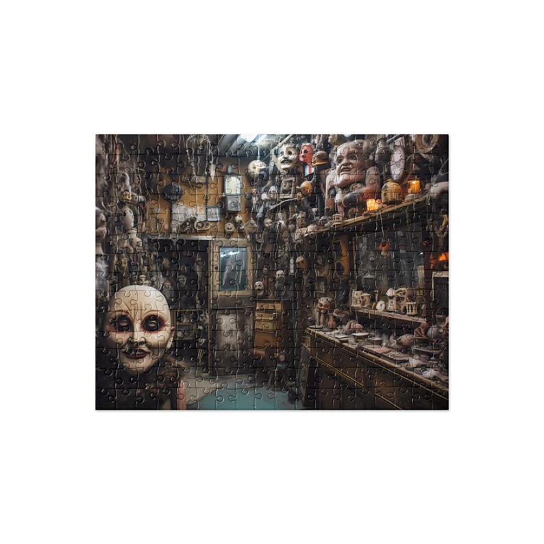 Halloween Jigsaw Puzzle Creepy Scary Horror Game Apothecary Wall Decor ...