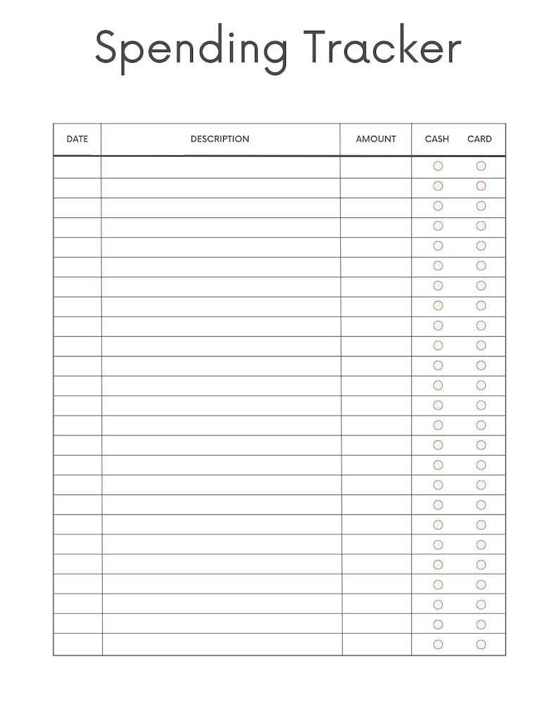 Expense Trackers , Monthly Budget Planner Printable, Financial Planner ...