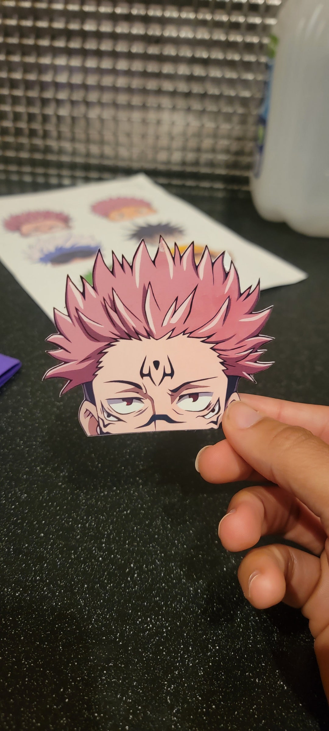 Anime Jujutsu Kaisen Sukuna Peeker Sticker Car Decal for - Etsy Australia