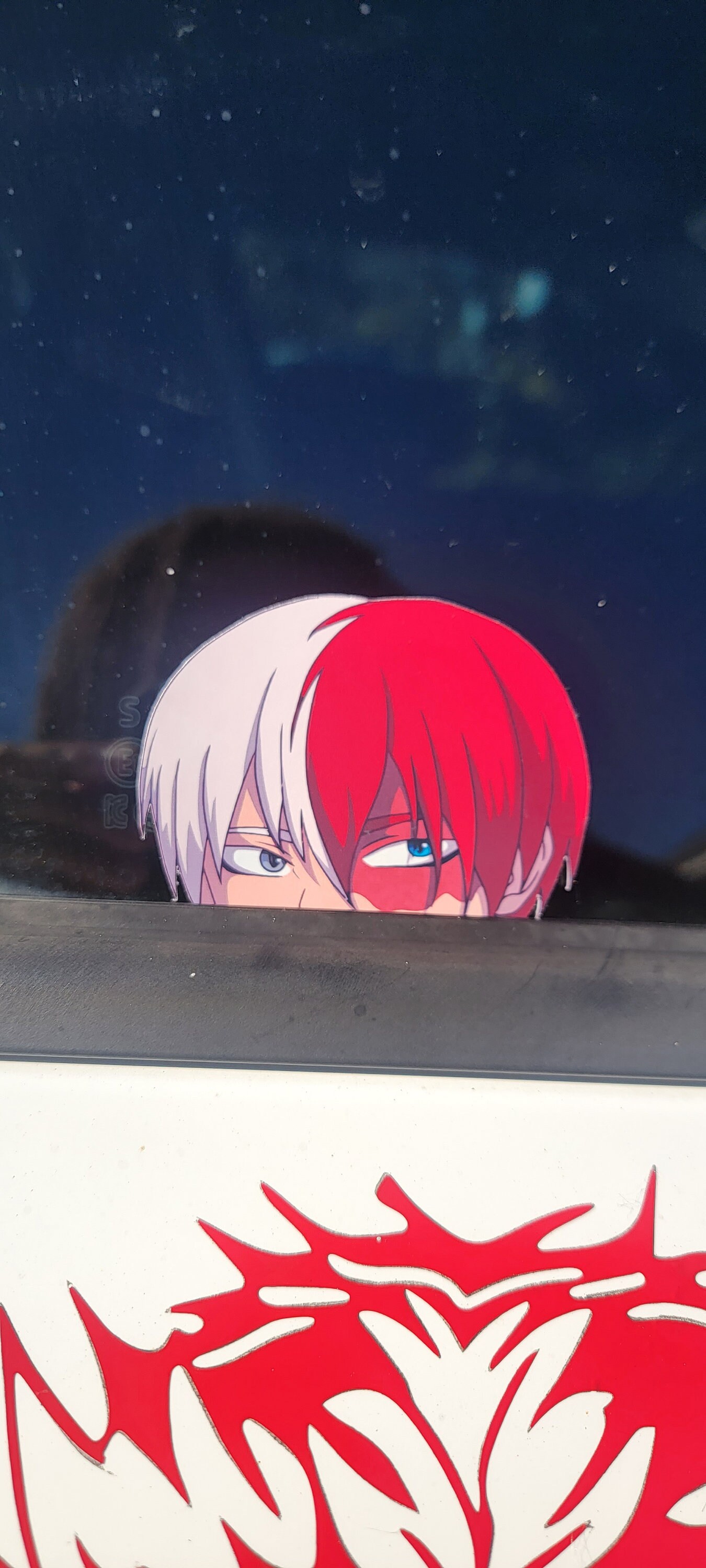 Anime Peeker Sticker My Hero Academia Todoroki Decals for - Etsy