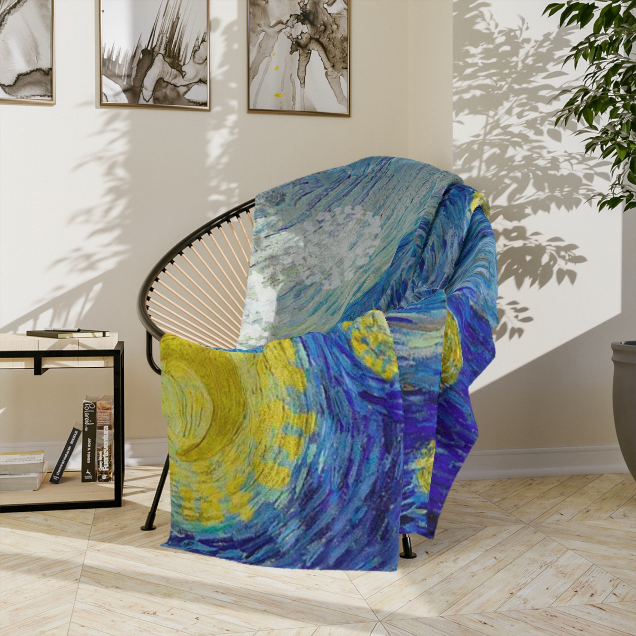 Van Gogh's the Starry Night Blanket Vintage - Etsy