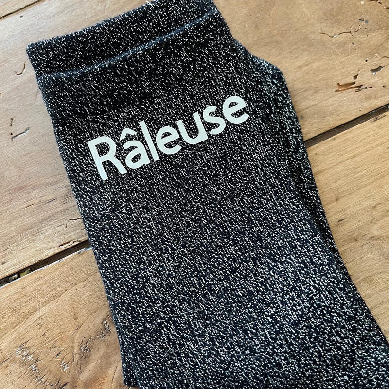 Chaussettes paillettes message - Etsy France