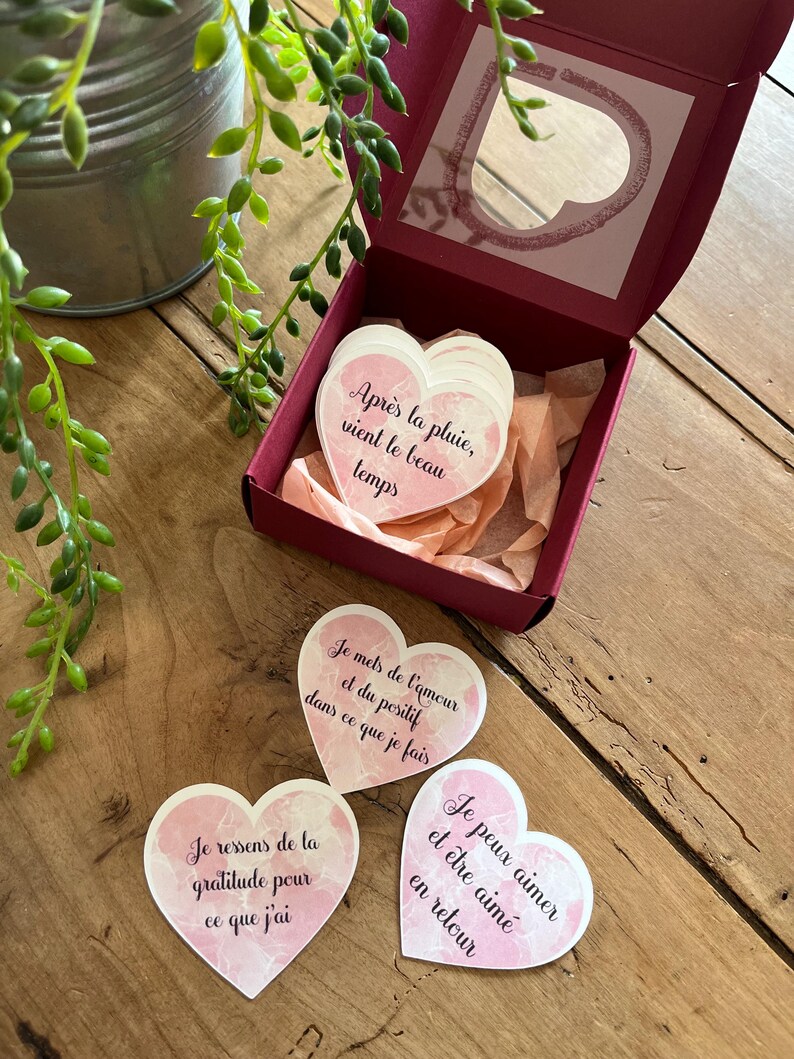 Self-love Positive Affirmation Cards – 20 Heart-shaped Cards for Self ...