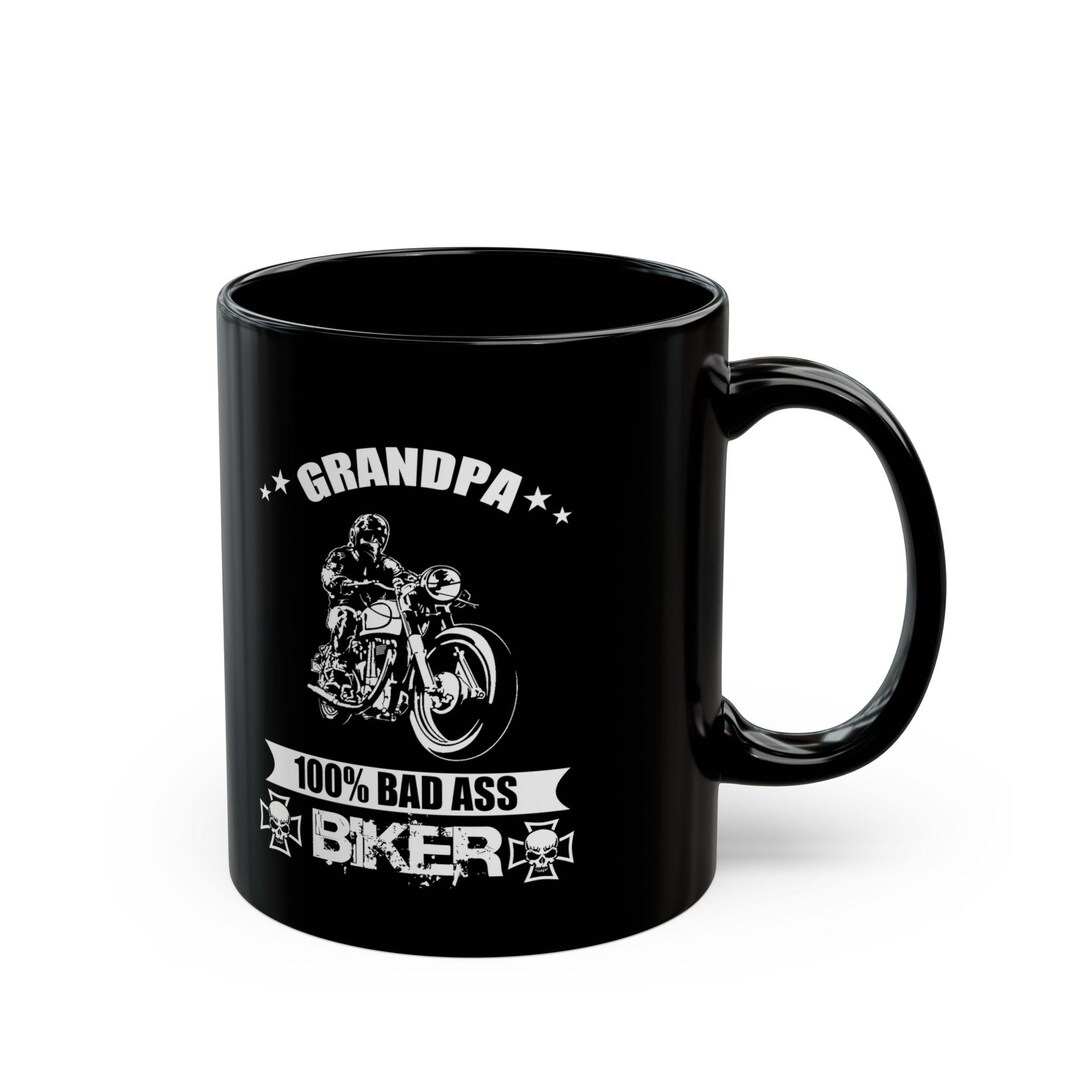 Grandpa. 100% Bad Ass Biker - Etsy