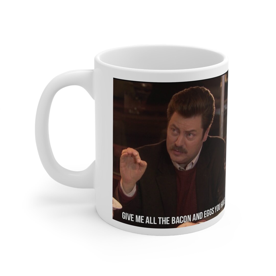 Ron Swanson. Ron Swanson Parks and Rec Coffee Mug, Taxes Mug, Funny Mug ...