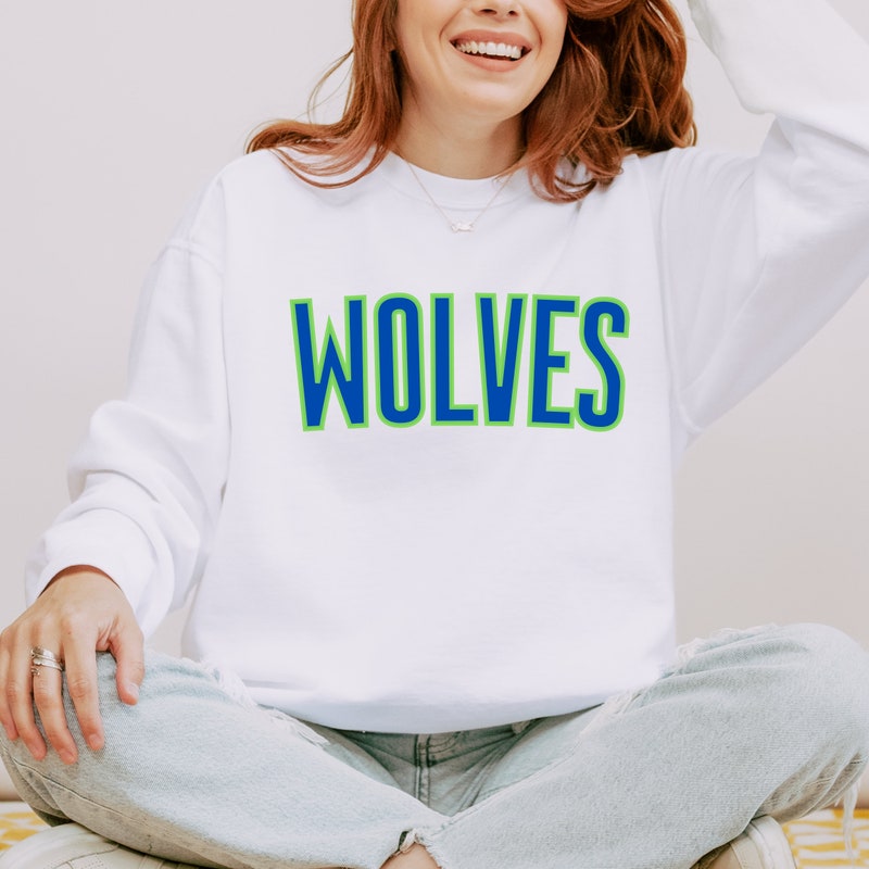 Minnesota Timberwolves Vintage Sweatshirt - Etsy