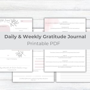 Christian Gratitude Journal Printable - Etsy