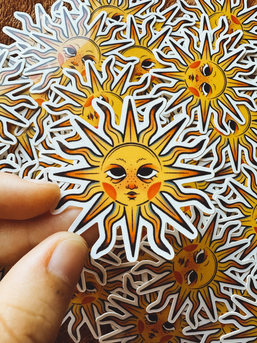Sunny Vinyl Sticker - Etsy
