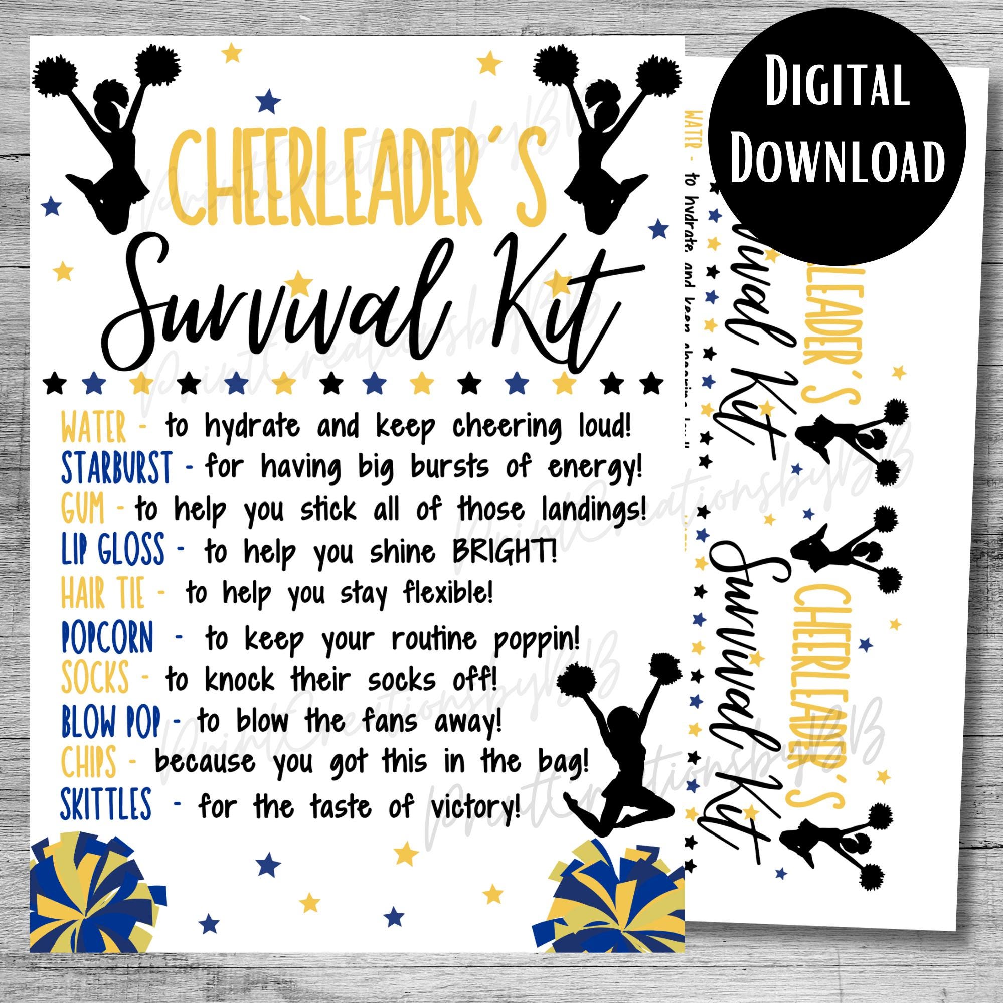 Cheer Survival Kit | Cheerleader Gifts | Dance Cheer Team Gifts | Treat ...