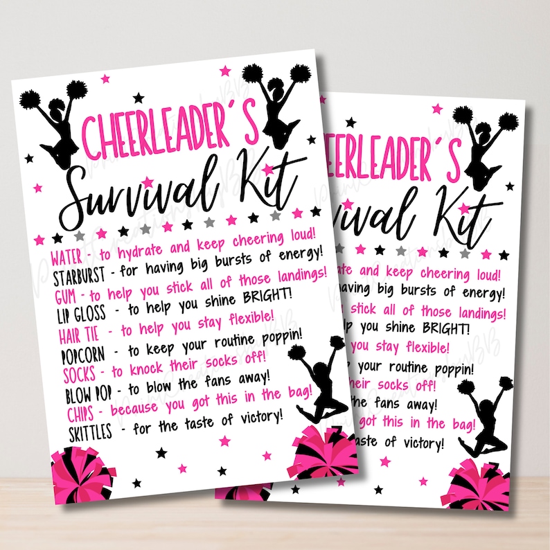 Cheer Survival Kit Cheerleader Gifts Dance Cheer Team Gifts Treat Bags ...