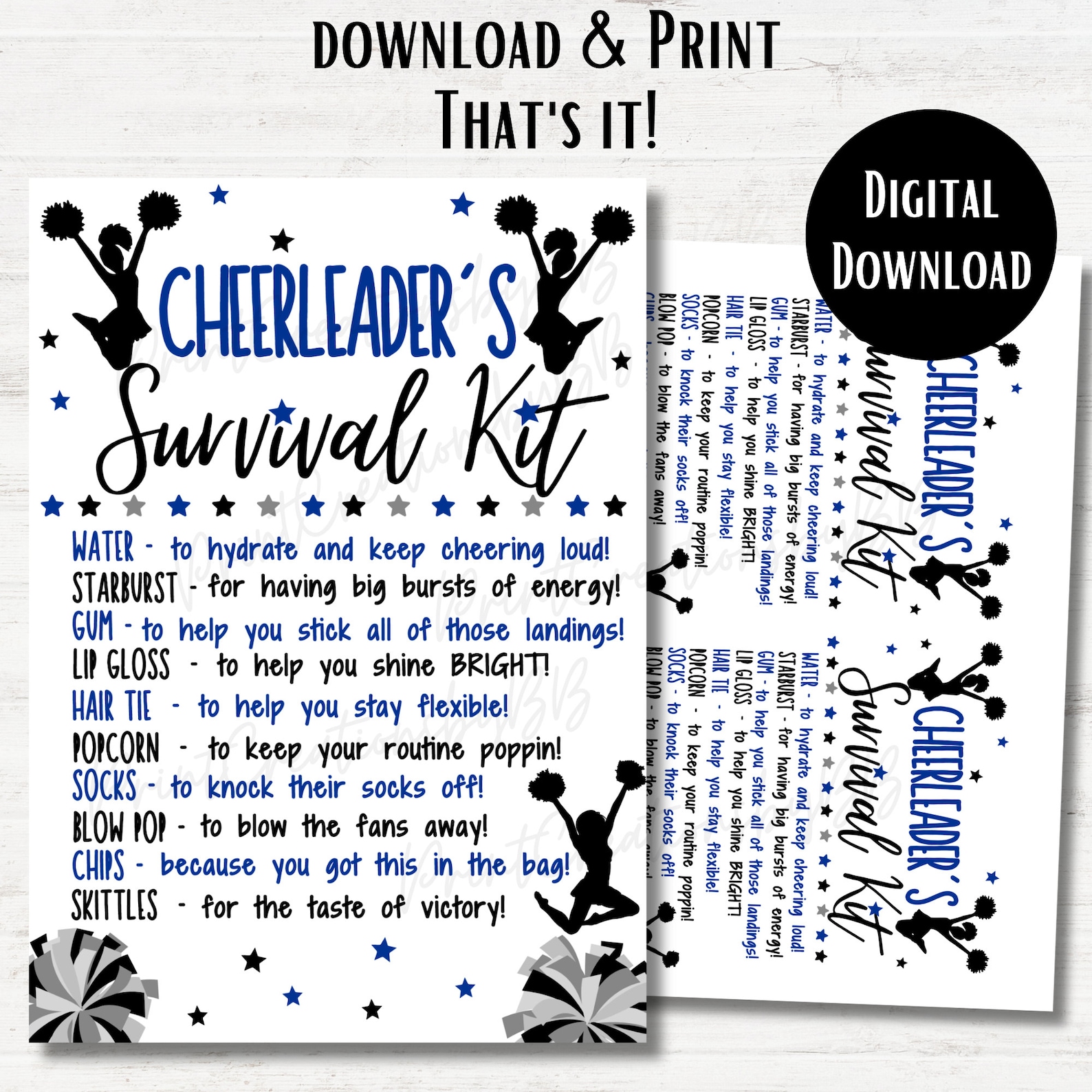 Cheer Survival Kit | Cheerleader Gifts | Dance Cheer Team Gifts | Treat ...