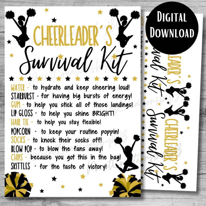 Cheer Survival Kit | Cheerleader Gifts | Dance Cheer Team Gifts | Treat ...