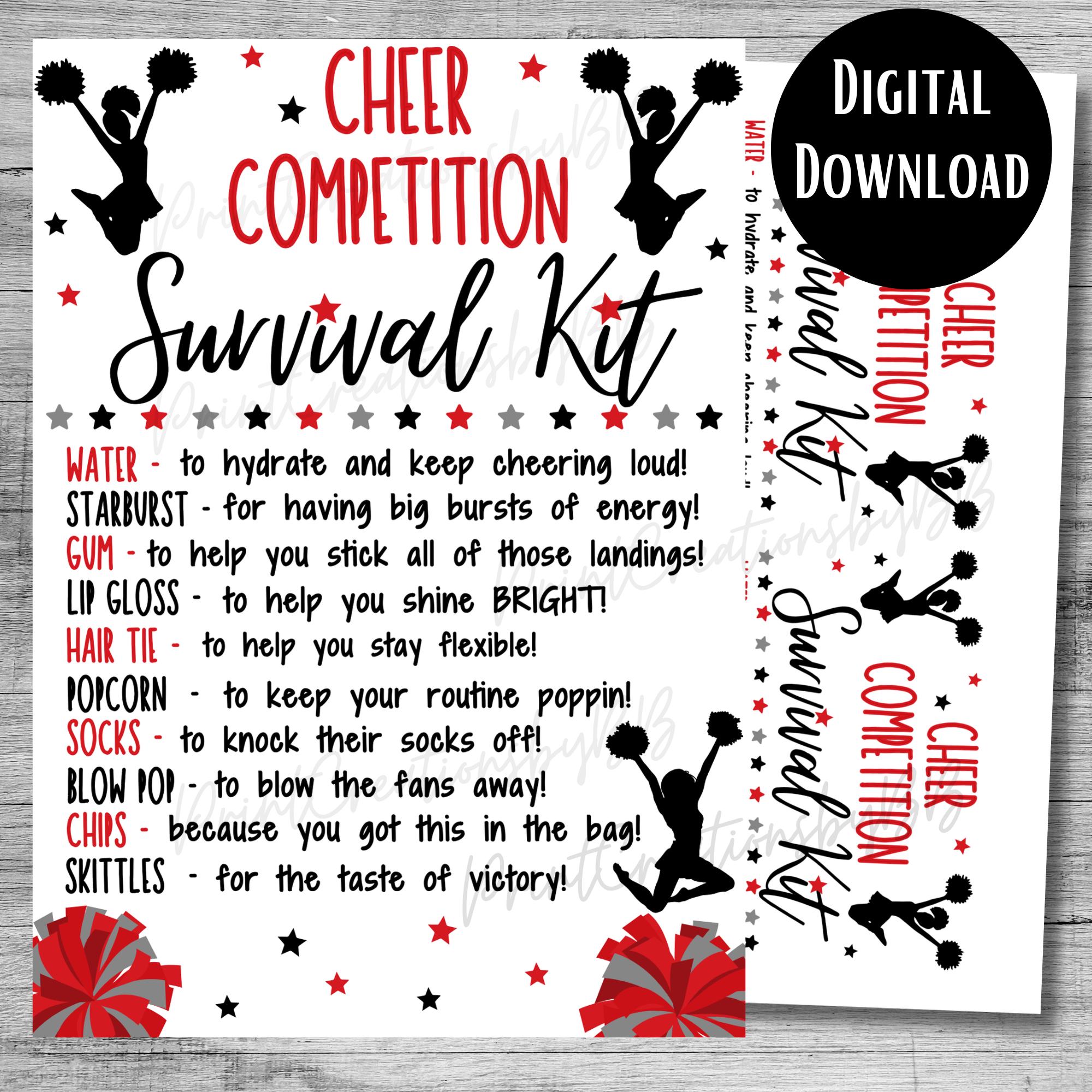 Cheer Survival Kit | Cheerleader Gifts | Dance Cheer Team Gifts | Treat ...