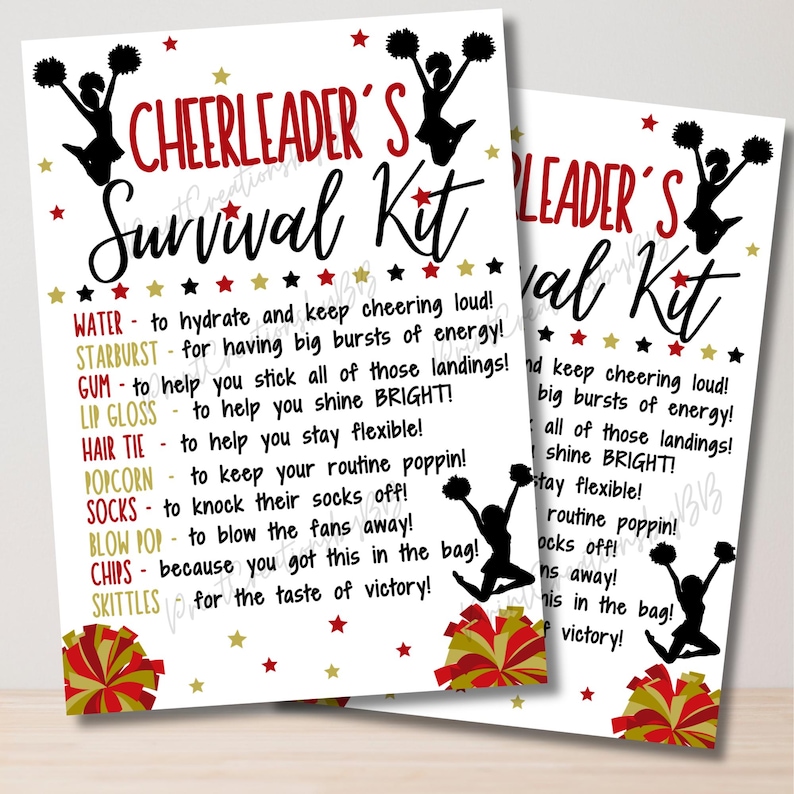 Cheer Survival Kit | Cheerleader Gifts | Dance Cheer Team Gifts | Treat ...