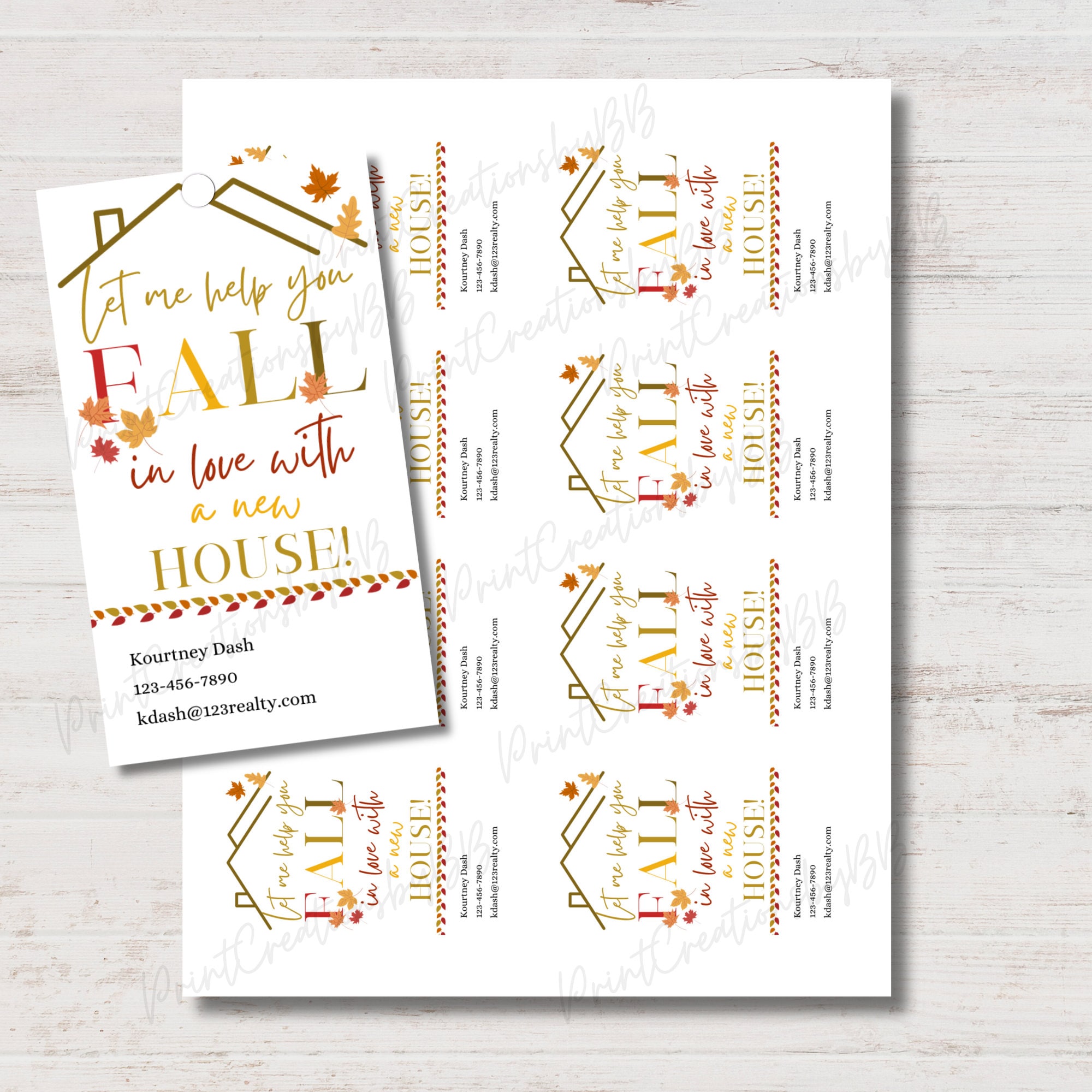 Realtor Pop by Tag | Fall in Love With A New House | Real Estate Fall ...
