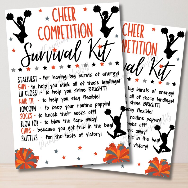 Cheer Survival Kit | Cheerleader Gifts | Dance Cheer Team Gifts | Treat ...