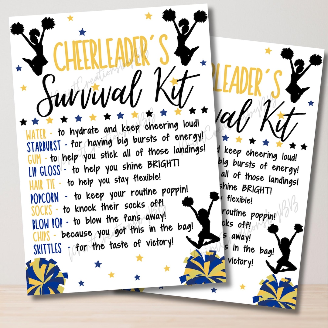 Cheer Survival Kit | Cheerleader Gifts | Dance Cheer Team Gifts | Treat ...