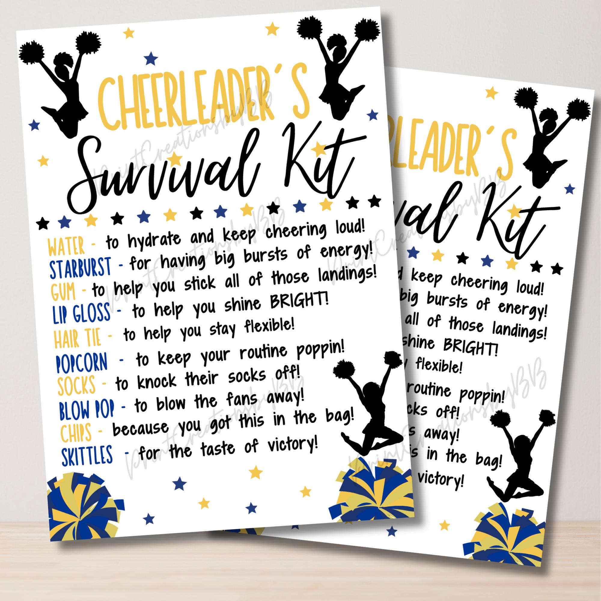 Cheer Survival Kit | Cheerleader Gifts | Dance Cheer Team Gifts | Treat ...