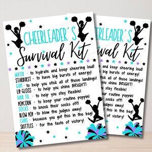 Cheer Survival Kit Cheerleader Gifts Dance Cheer Team Gifts Treat Bags ...