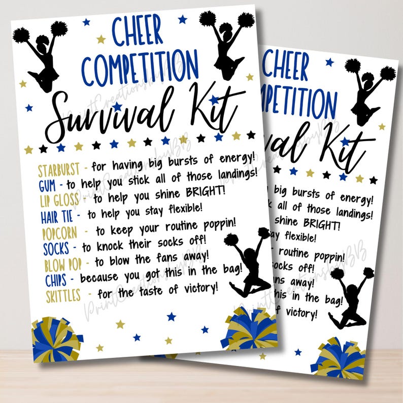 Cheer Survival Kit | Cheerleader Gifts | Dance Cheer Team Gifts | Treat ...