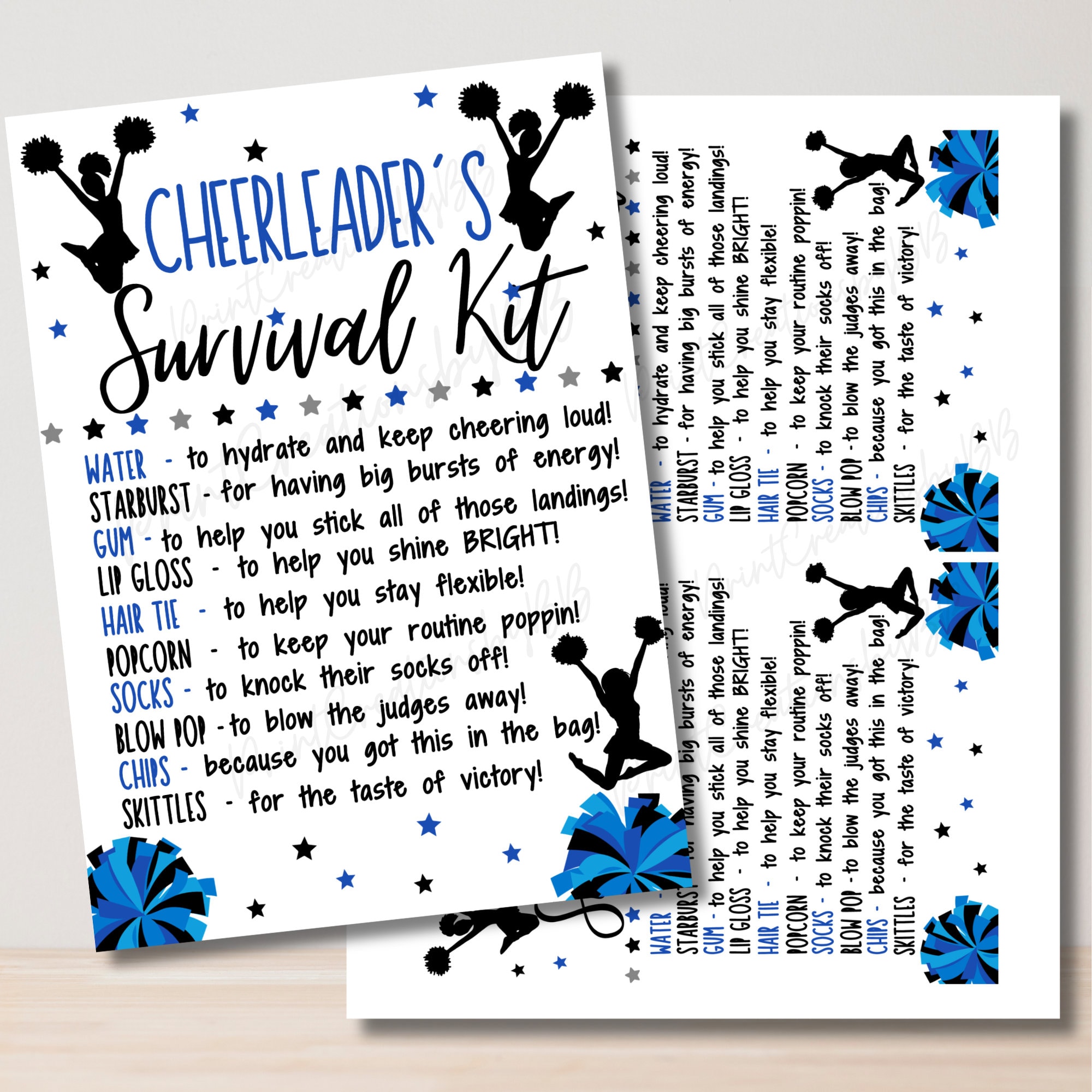 Cheer Survival Kit | Cheerleader Gifts | Dance Cheer Team Gifts | Treat ...