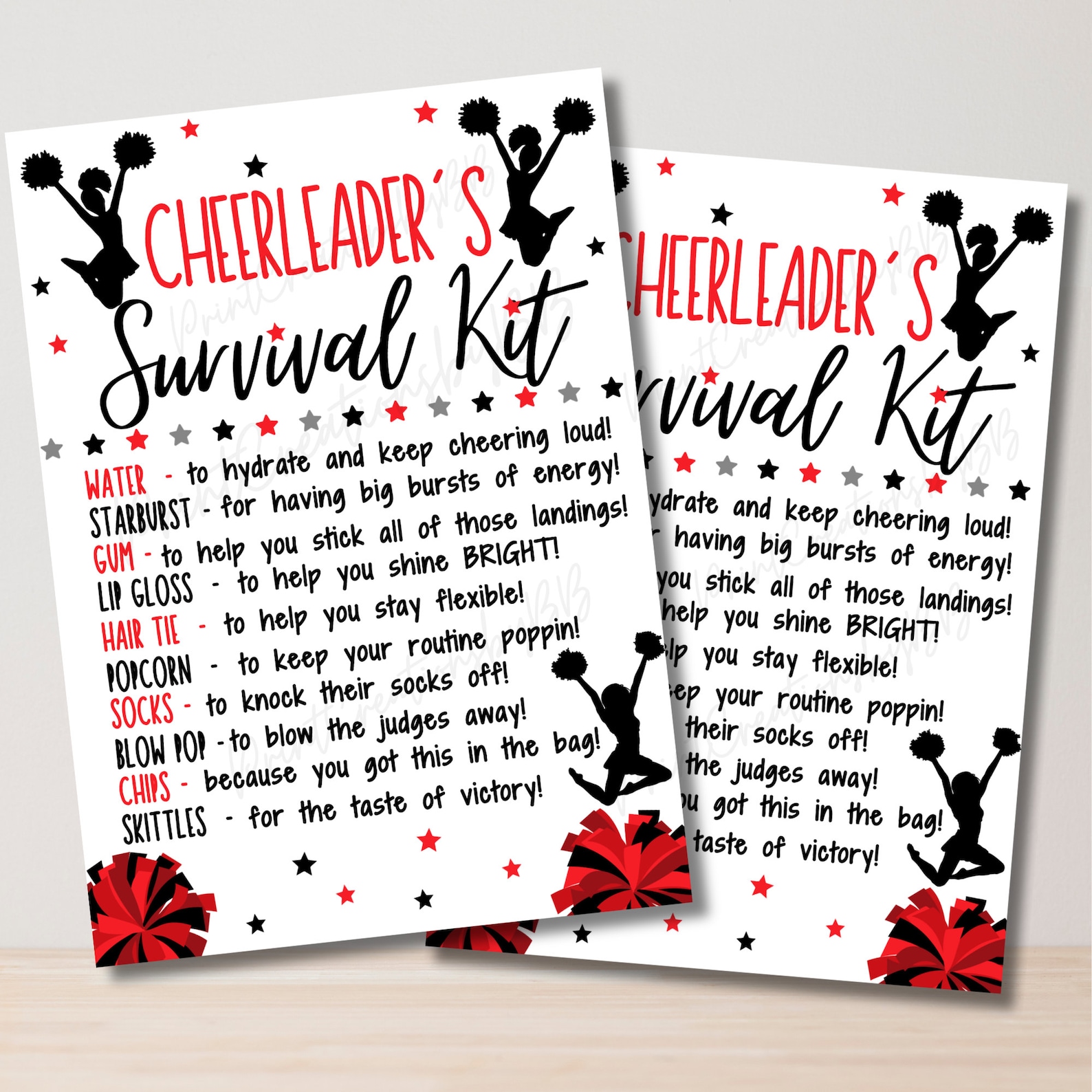 Cheer Survival Kit | Cheerleader Gifts | Dance Cheer Team Gifts | Treat ...