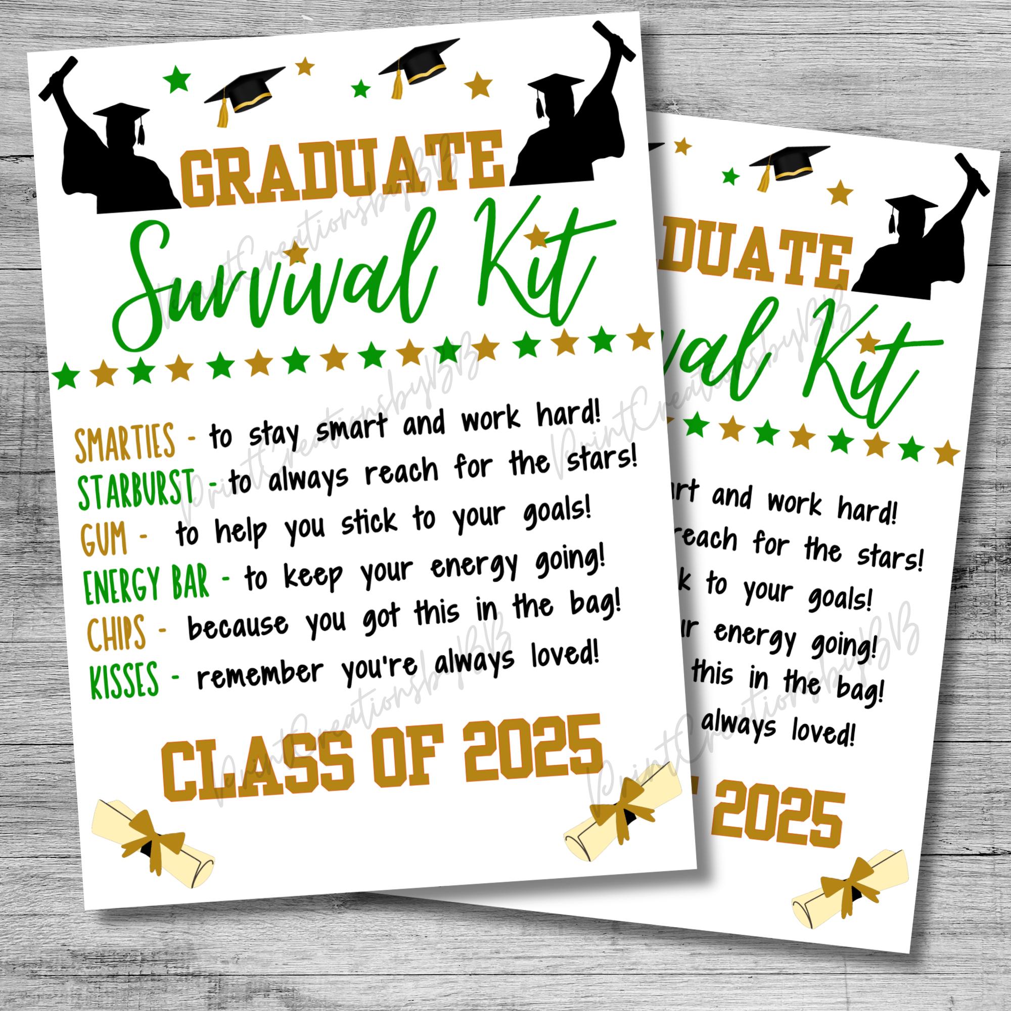 Graduate Survival Kit | Senior Gifts | Graduating Gifts | Treat Bags ...