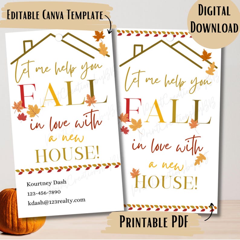Realtor Pop by Tag | Fall in Love With A New House | Real Estate Fall ...