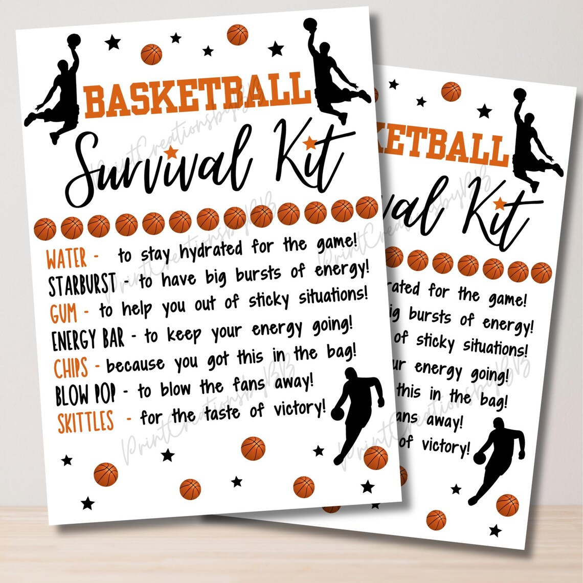Basketball Survival Kit | Basketball Gifts | Basketball Team Gifts ...