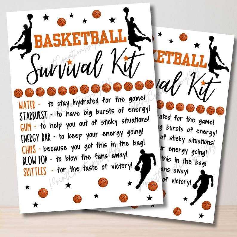 Basketball Survival Kit | Basketball Gifts | Basketball Team Gifts ...