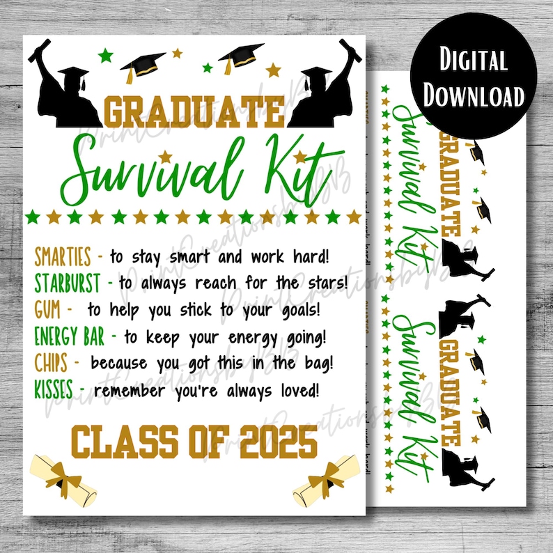 Graduate Survival Kit | Senior Gifts | Graduating Gifts | Treat Bags ...
