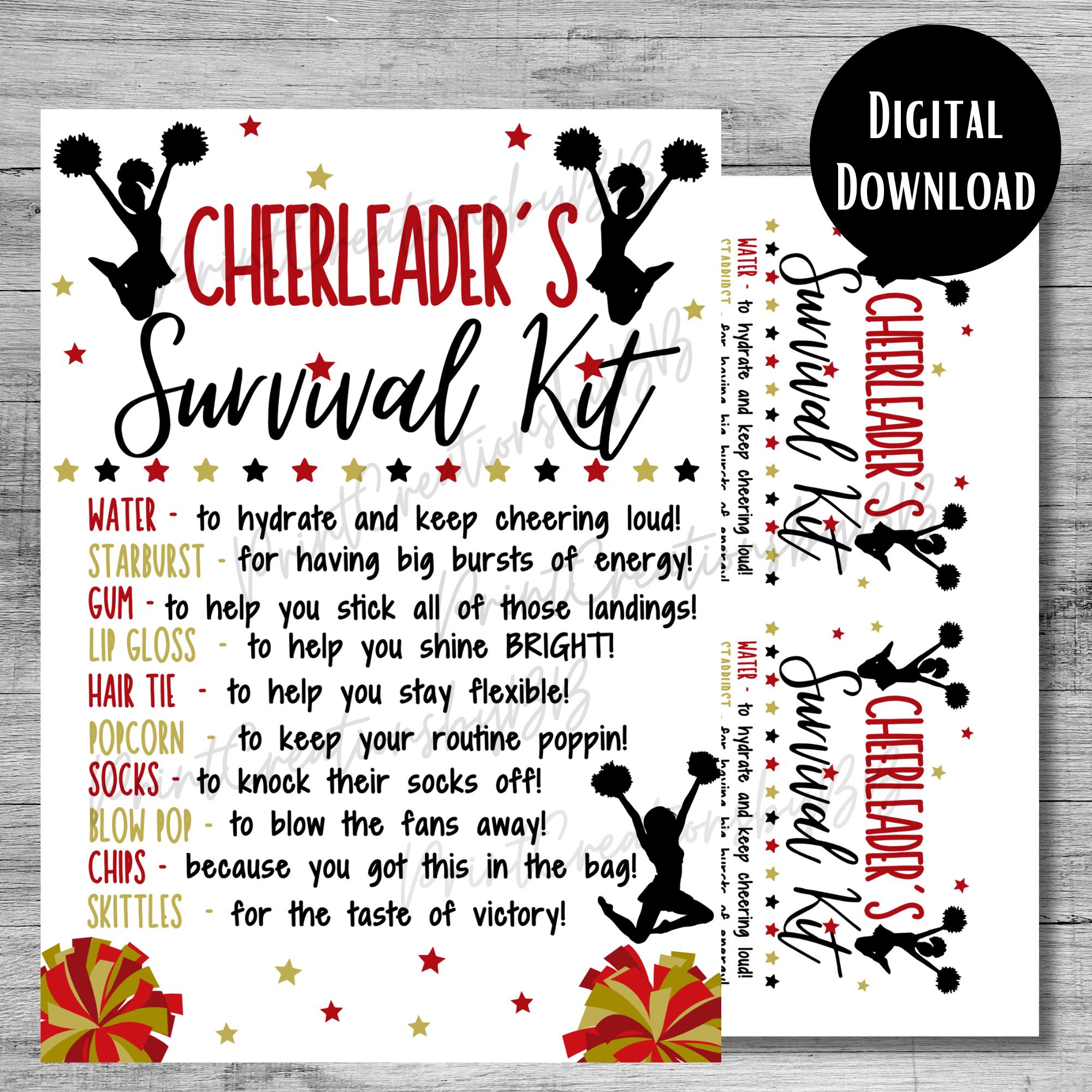 Cheer Survival Kit | Cheerleader Gifts | Dance Cheer Team Gifts | Treat ...