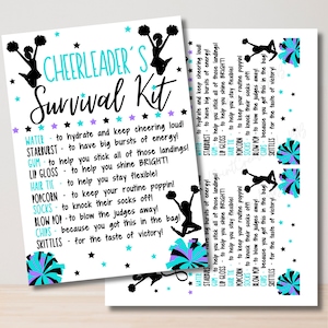 Cheer Survival Kit Cheerleader Gifts Dance Cheer Team Gifts Treat Bags ...