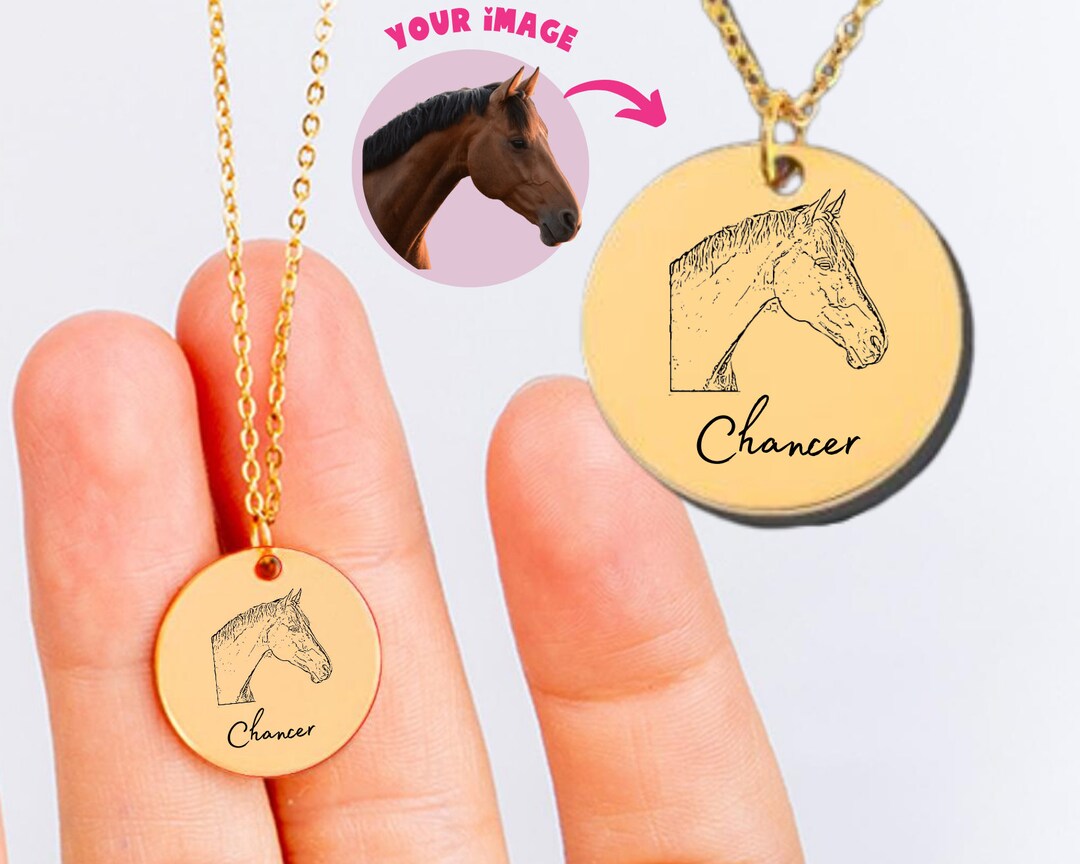 Horse Necklace, Personalised Horse Gift, Horse Lover Birthday Gift ...