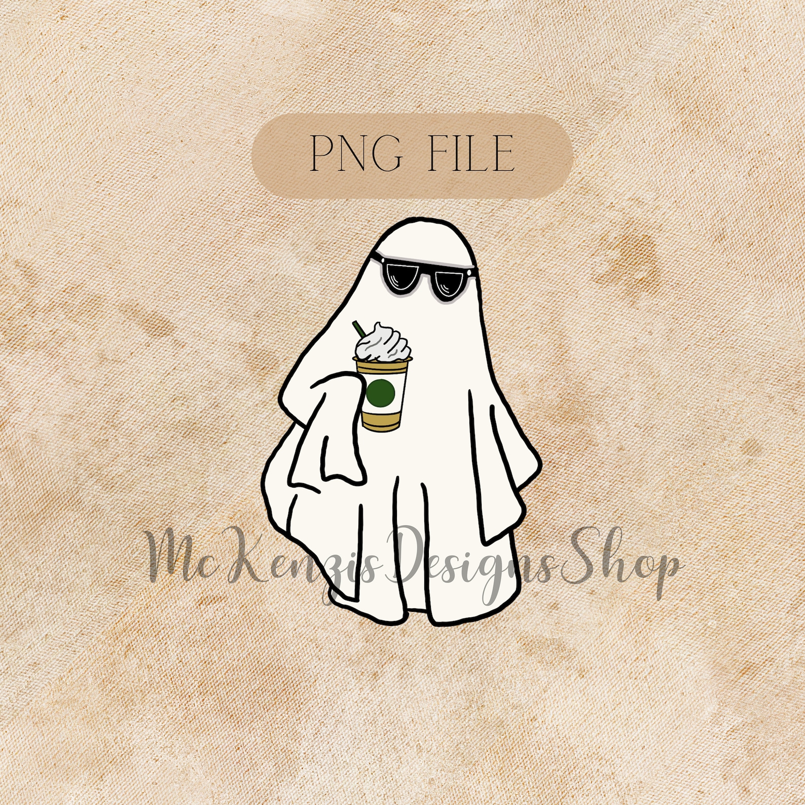 Cute Ghost Drinking Coffee Png, Ghost Ice Coffee Png, Halloween Ghost ...