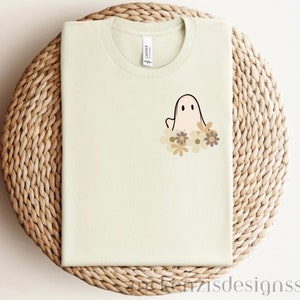 SPOOKY DAISY GHOST Png, Cute Halloween Ghost Png, Halloween Png Design ...