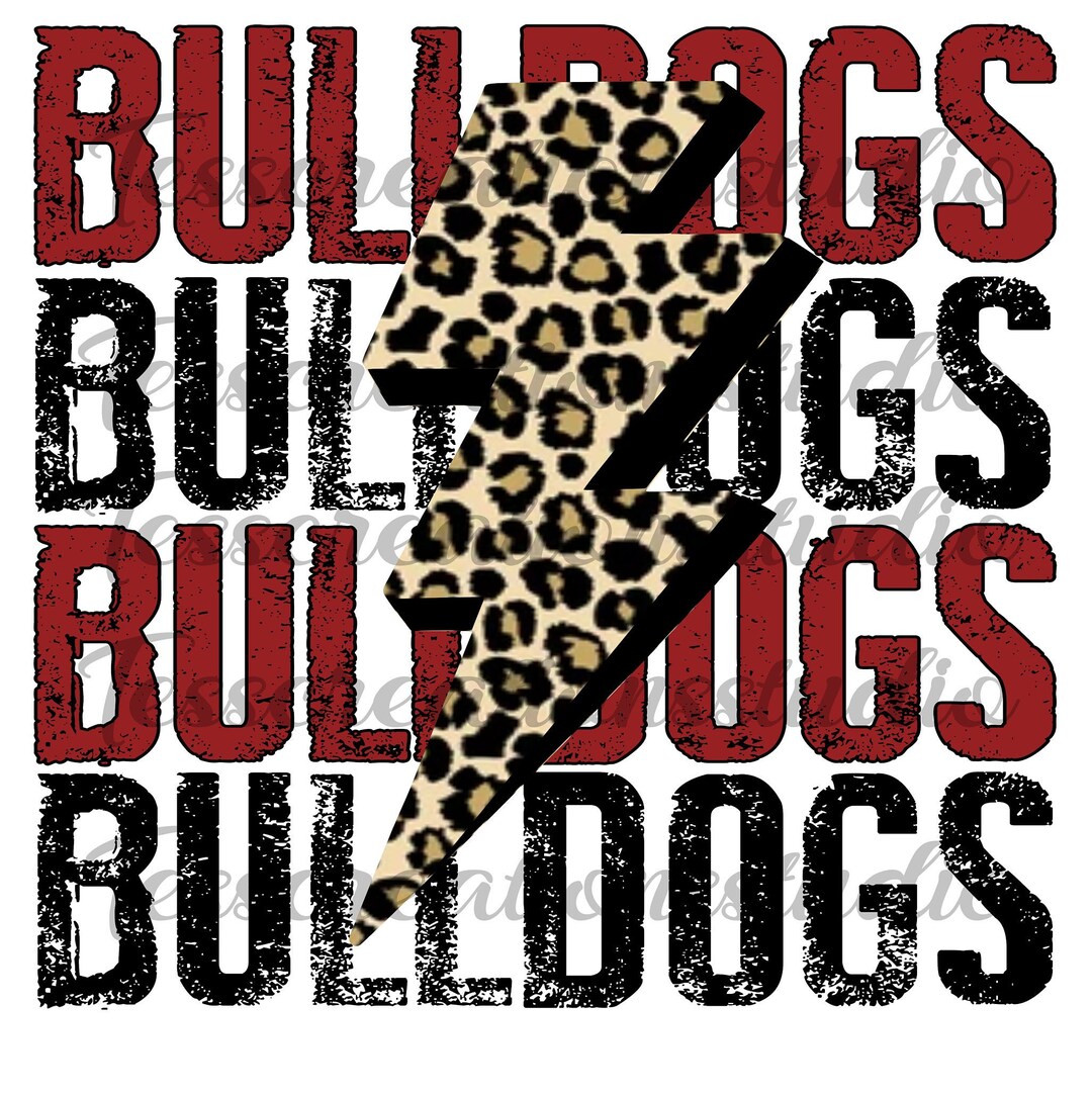 Bulldogs, Lightning Bolt, PNG, Mascot, Cheetah - Etsy