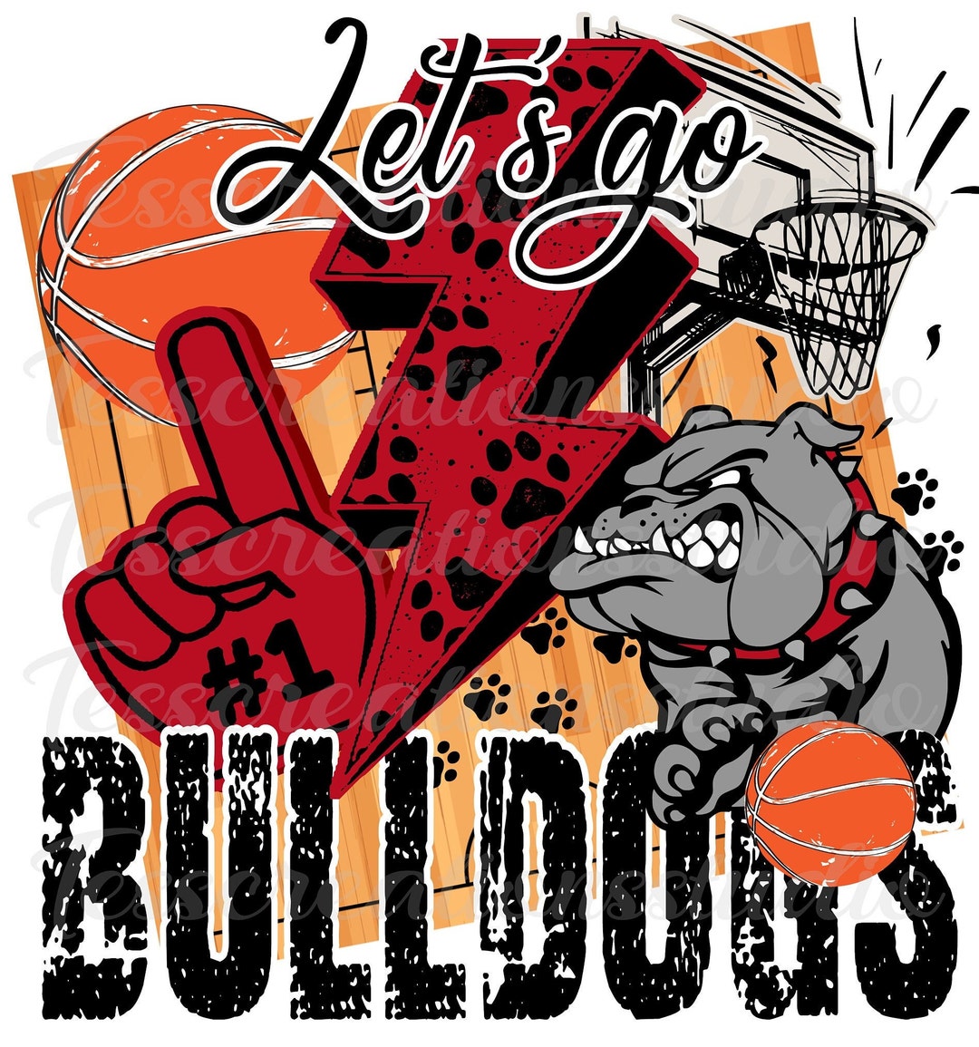 MASCOT, Bulldog Basketball, Let's Go Bulldogs. Red and White, Red and ...