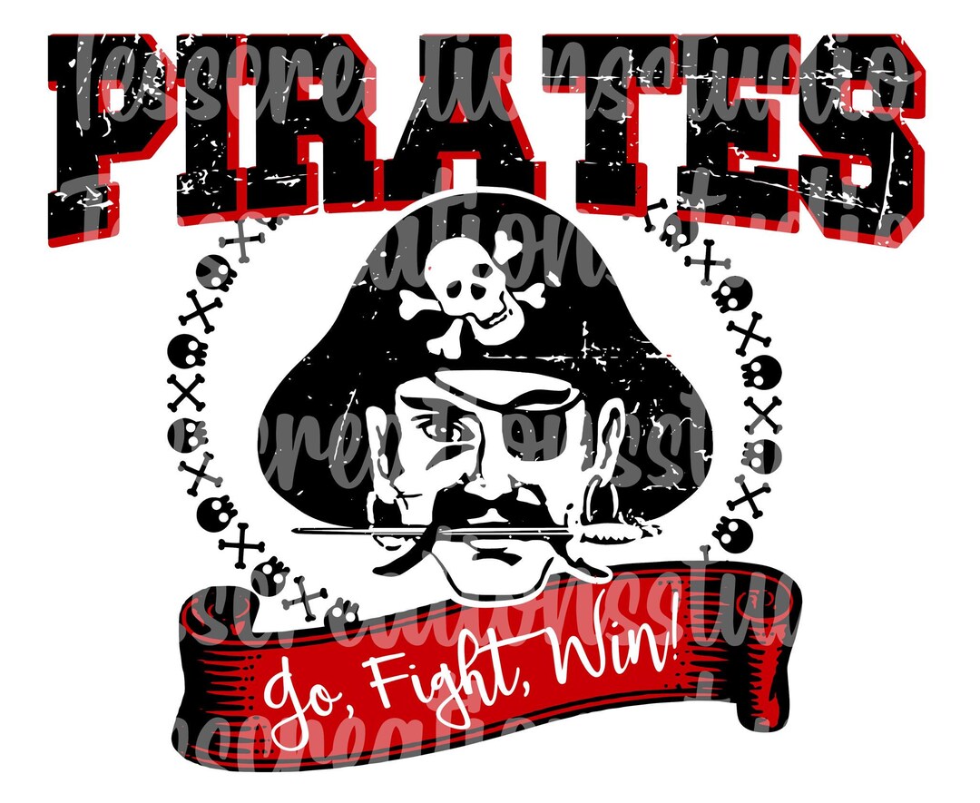 Pirates Go Fight Win, Pirates Team, Pirates Mascot, Red and Black ...