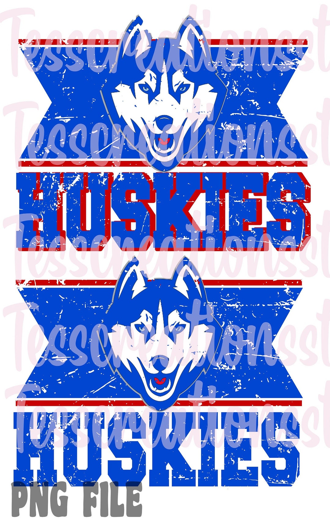 Huskies, Huskies Vintage, Huskies Distressed, Red White Blue, Huskies ...