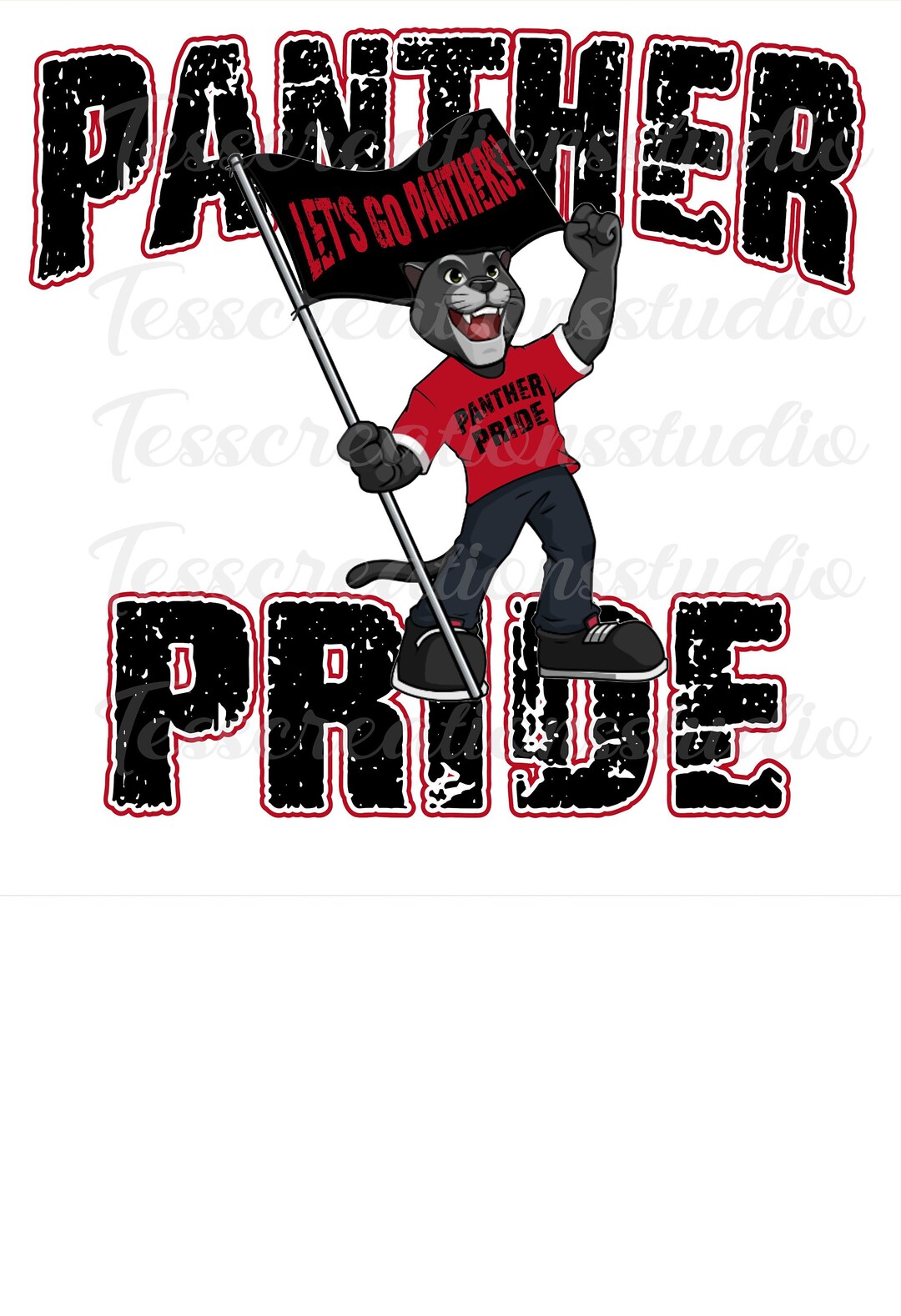 Panther Pride, PNG, FILE for DTF, Let's Go Panthers, School Pride, Team ...