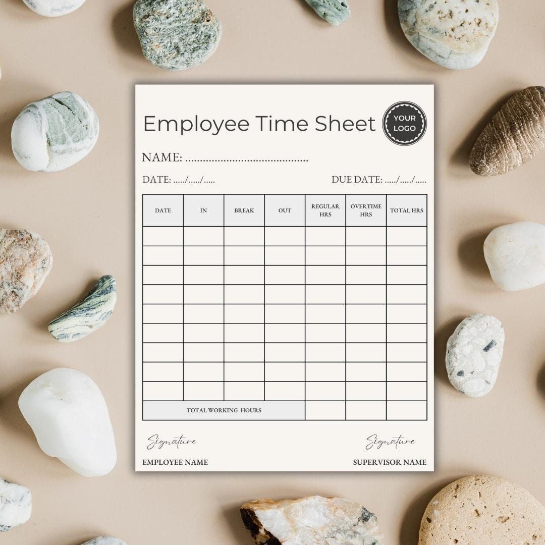 Editable Employee Schedule & Employee Time Sheet Template - Etsy