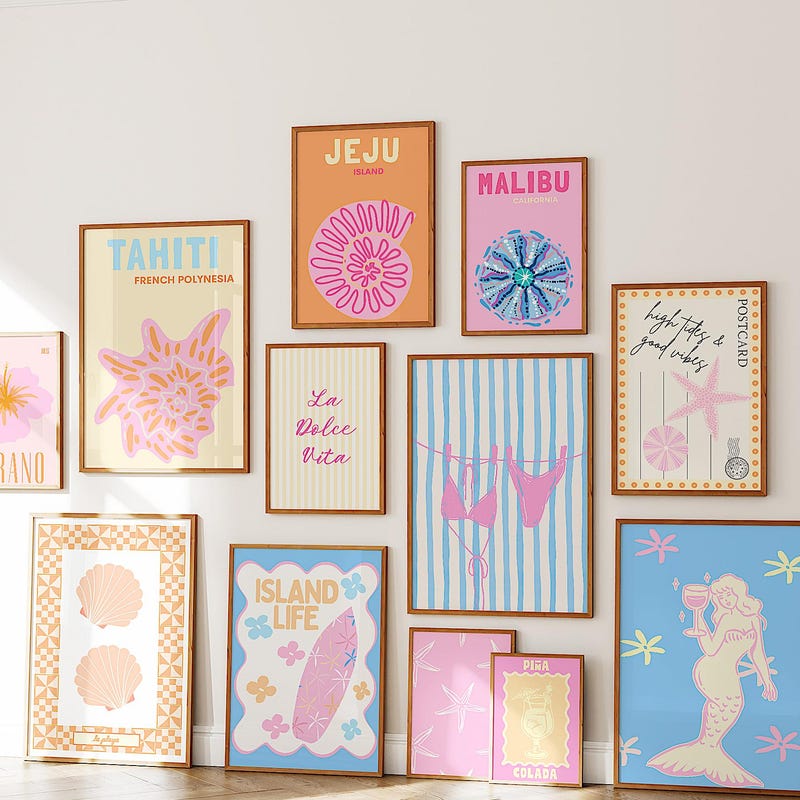 Aesthetic Poster Yellow - Etsy UK