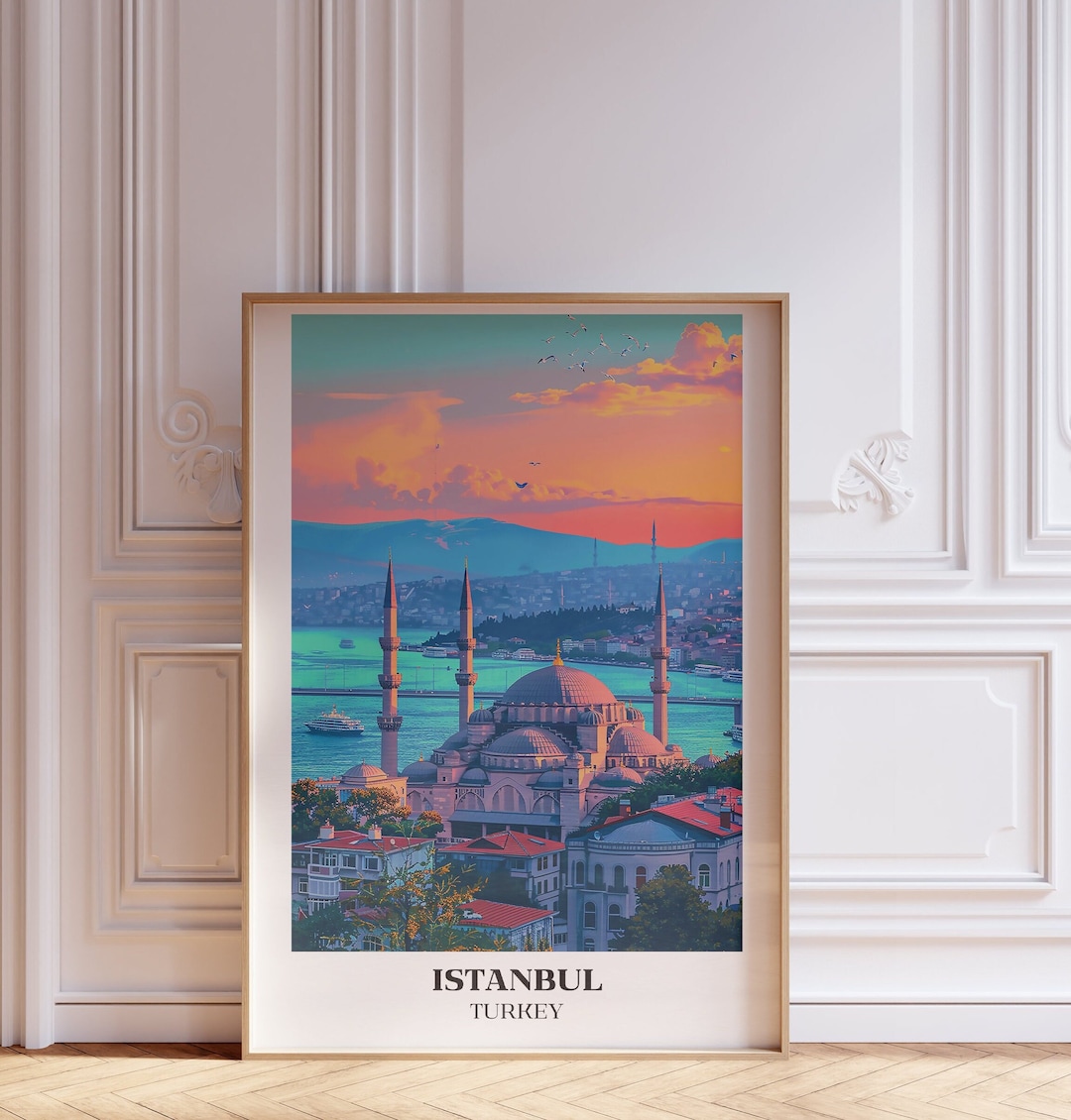 Istanbul Travel Print, Turkey, Istanbul Gift, Poster, Turkey Art, Wall ...