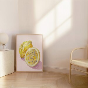 Disco Fruit Print, Lemon Disco Ball Poster, Glam Disco Ball Lemon ...
