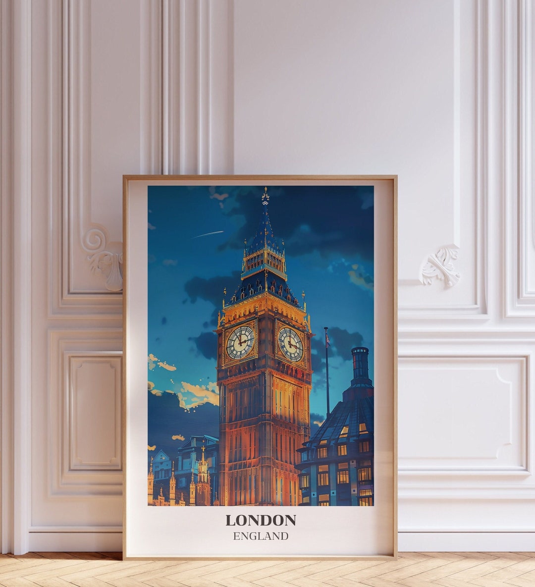 London Poster, Europe, Retro Wall Art, Wall Decor Vintage Print, Uk ...