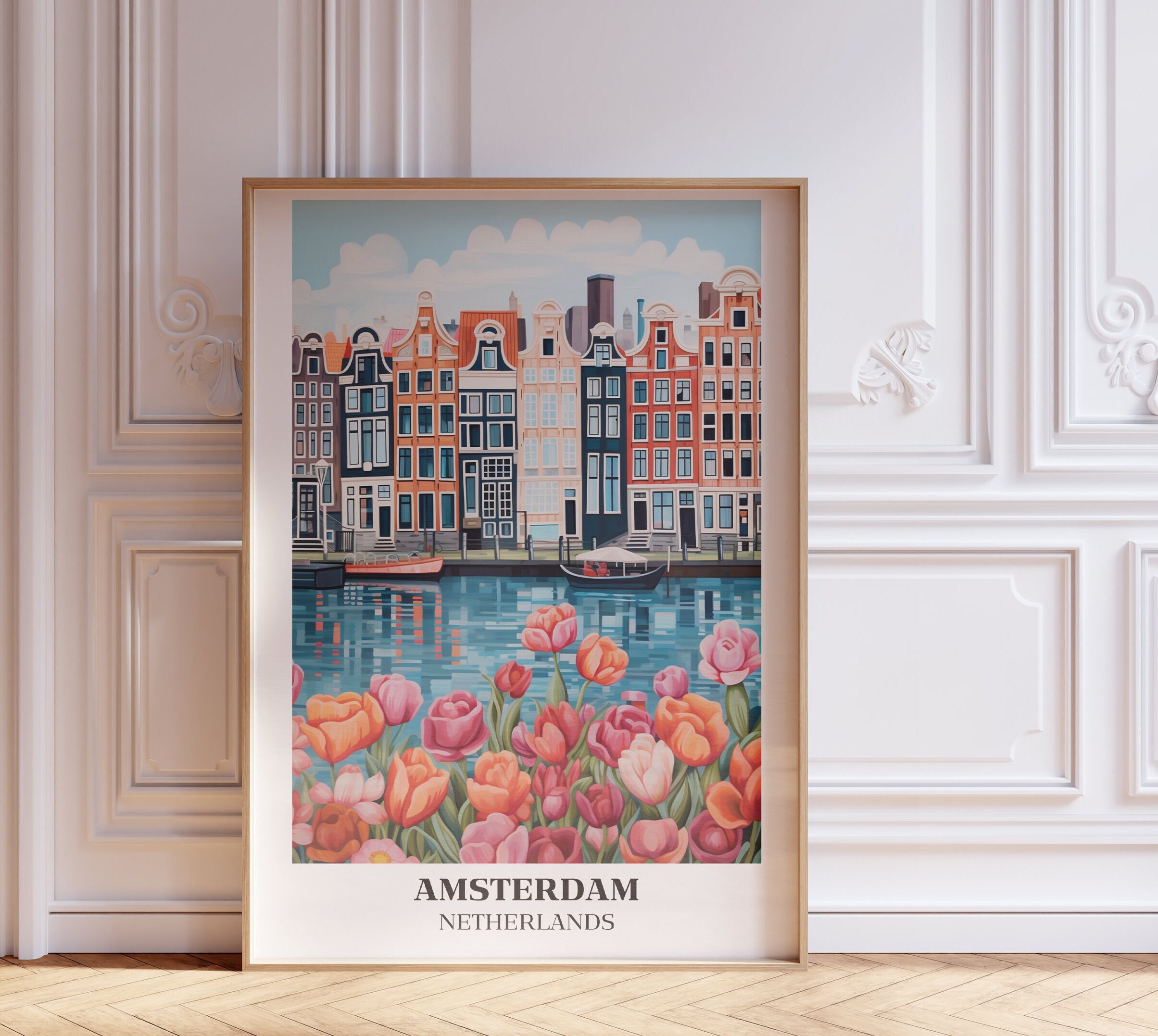 Amsterdam Travel Poster Aesthetic Wall Collage Travel Prints Room Decor ...