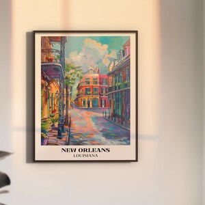 New Orleans Travel Poster | Aesthetic Wall Collage | Travel Prints ...
