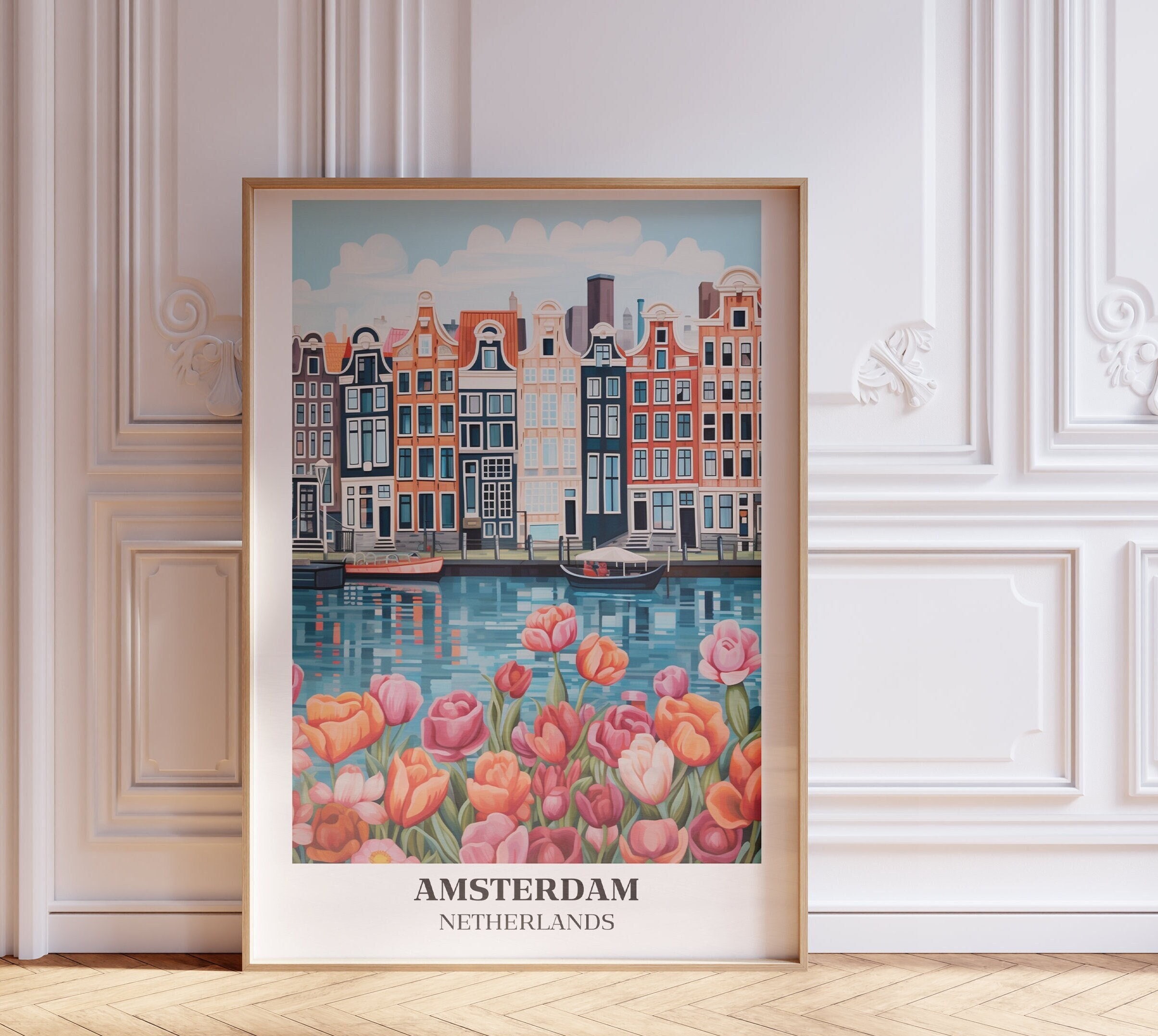 Amsterdam Travel Poster Aesthetic Wall Collage Travel Prints Room Decor ...